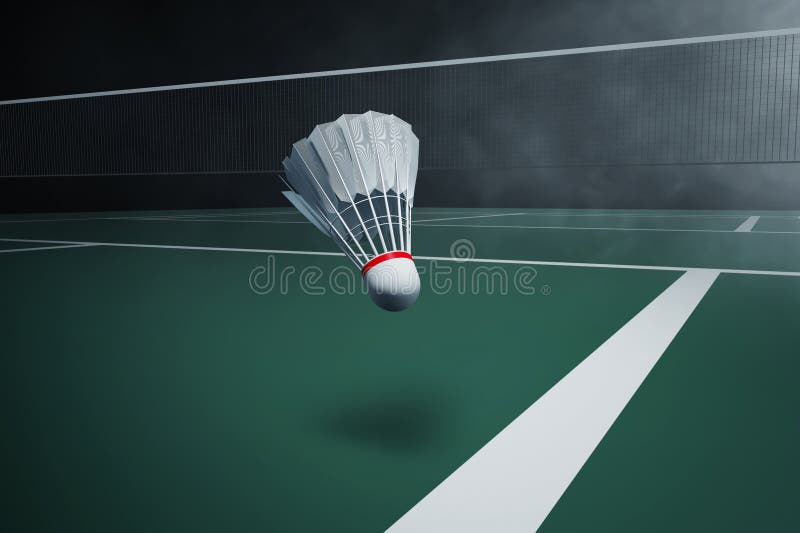 Badminton Ball on 3d Illustrations Stock Illustration - Illustration of ...