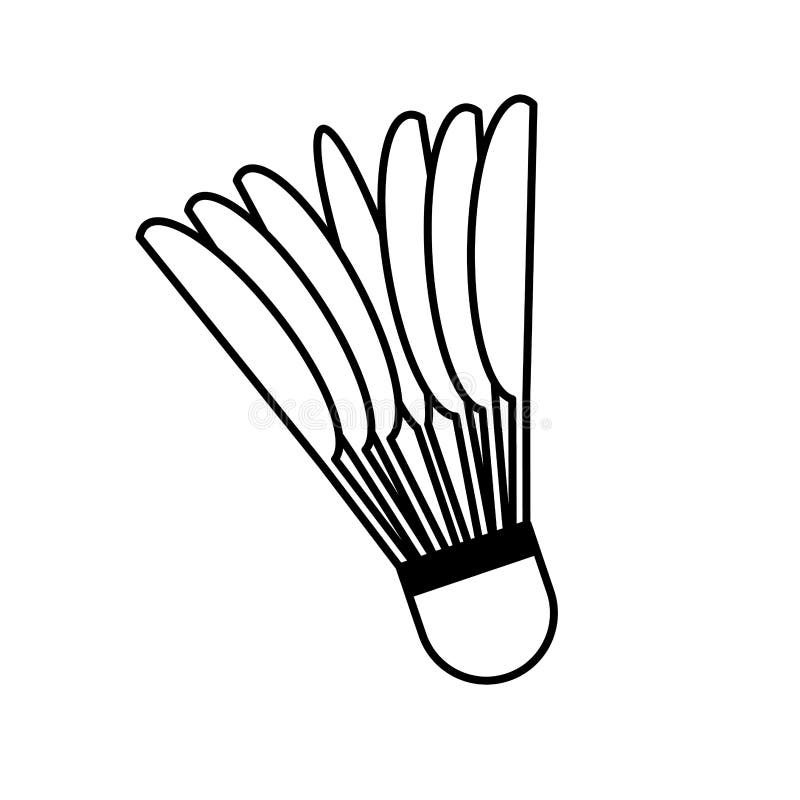 Badminton Ball Isolated Icon Stock Vector - Illustration of concept ...