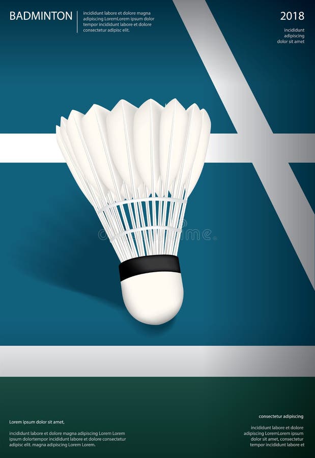 Badminton Championship Poster Stock Vector - Illustration of game ...