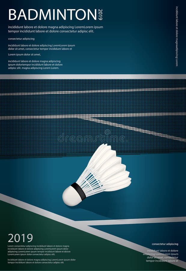 Badminton Tournament Poster Stock Illustrations – 709 Badminton ...