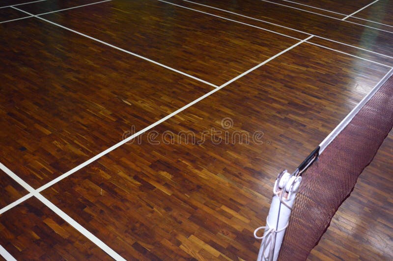 Badminton court stock image. Image of exercise, freedom - 312160919