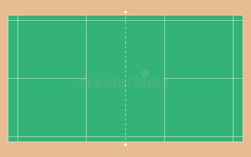 Badminton Court. Vector Illustration EPS10 Stock Illustration ...