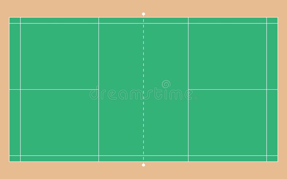Badminton Court. Vector Illustration EPS10 Stock Illustration ...