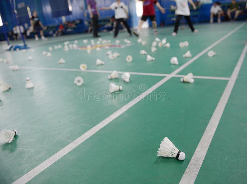 Badminton courts stock image. Image of color, field, entertainment ...