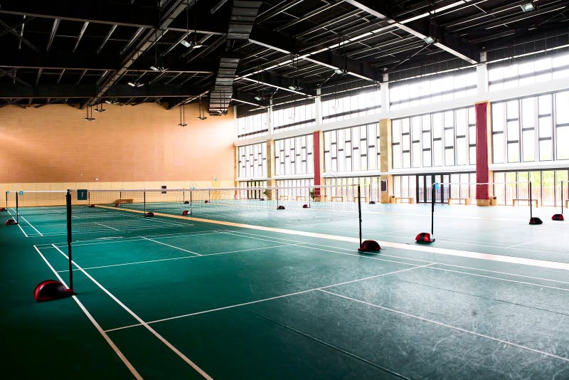 Badminton hall stock photo. Image of ball, school, badminton - 27616044