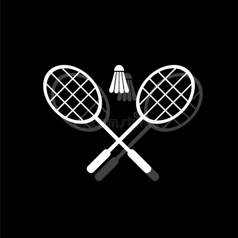 Badminton icon flat stock illustration. Illustration of contemporary ...