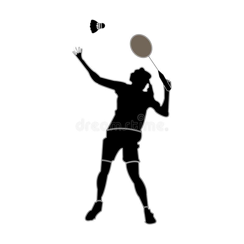 Badminton icon stock vector. Illustration of icon, female - 282965960