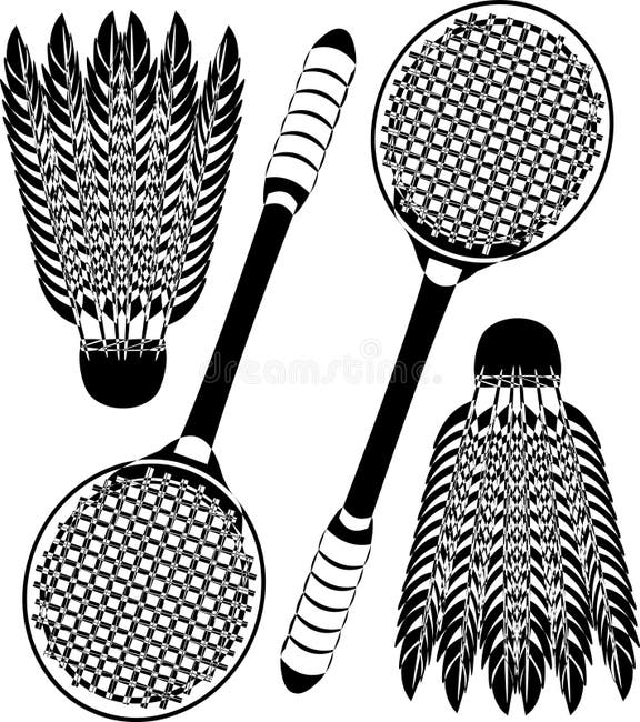 Badminton Bat Stock Illustrations – 1,371 Badminton Bat Stock ...