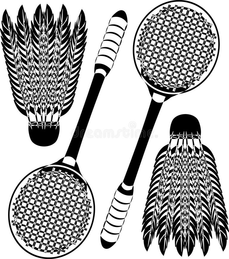 Badminton Bat Stock Illustrations – 1,371 Badminton Bat Stock ...