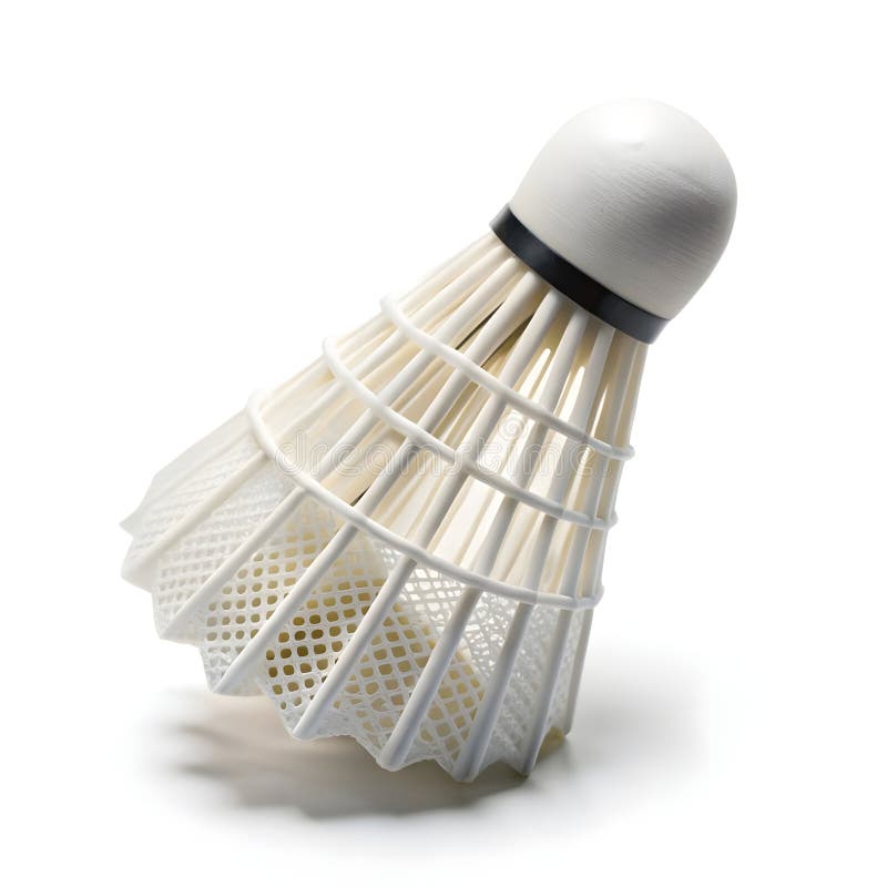 Badminton Shuttle Isolated on White Background Stock Illustration ...