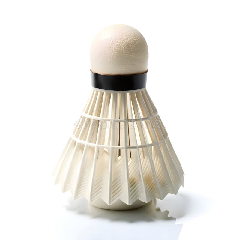 Badminton Shuttle Isolated on White Background Stock Illustration ...