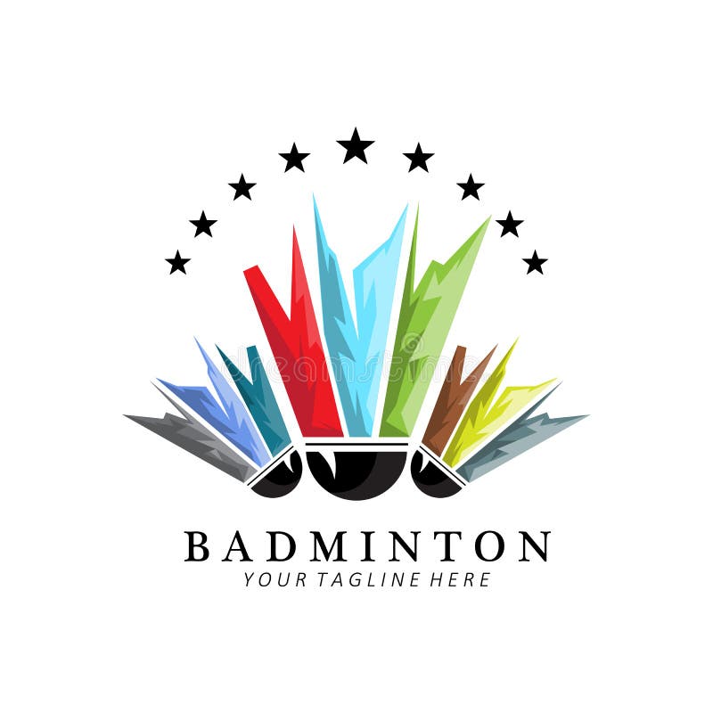 Badminton Logo Design, Vector Icon for Athletics Olympic Competitions ...