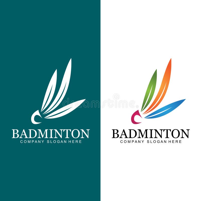 Badminton Logo Icon Vector, Sports Player, Using Racket, Premium Retro ...