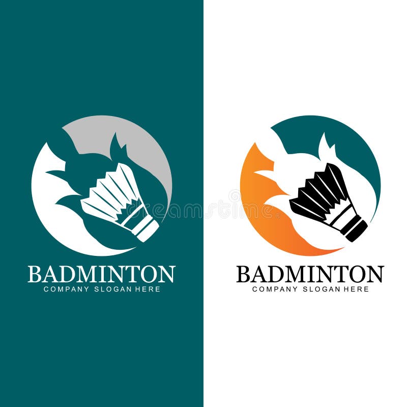 Badminton Logo Icon Vector, Sports Player, Using Racket, Premium Retro ...