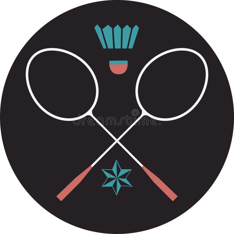 Badminton Logo stock vector. Illustration of logo, equipment - 51688394