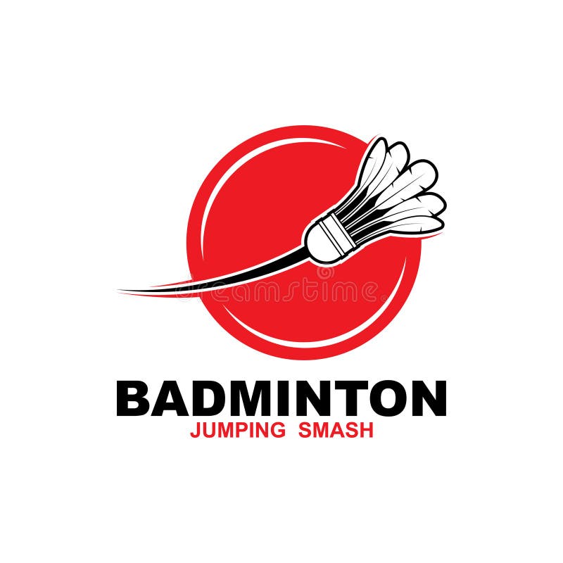 Badminton Logo, Sport Game Vector with Shuttlecock Racket Stock Vector ...