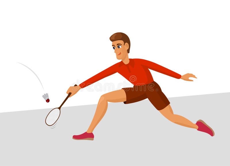 Badminton Player Cartoon Stock Illustrations – 1,127 Badminton Player ...