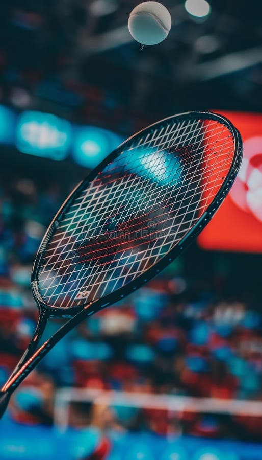 Badminton Player S Precise Racket Strike, Showcasing Exceptional Skill ...