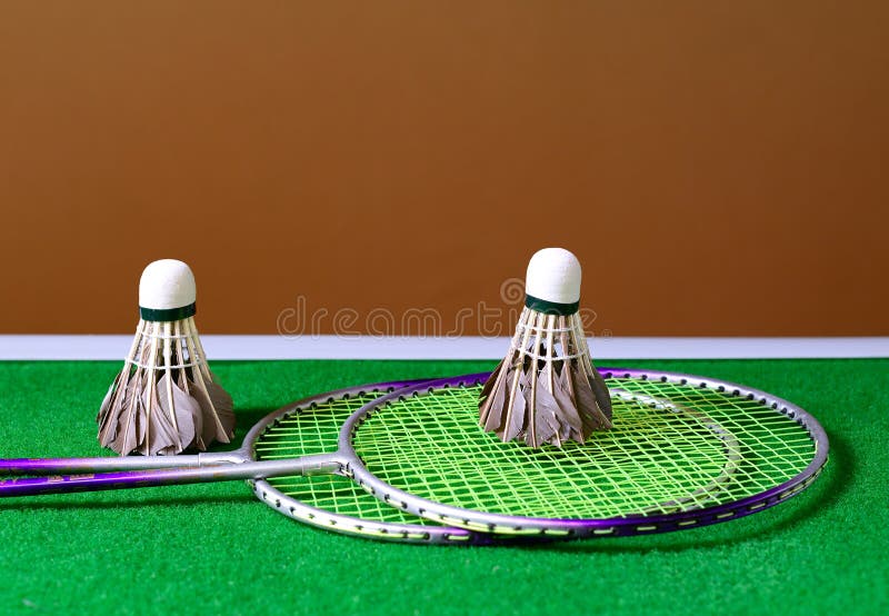 Badminton playing set stock image. Image of feather, equipment - 57129559