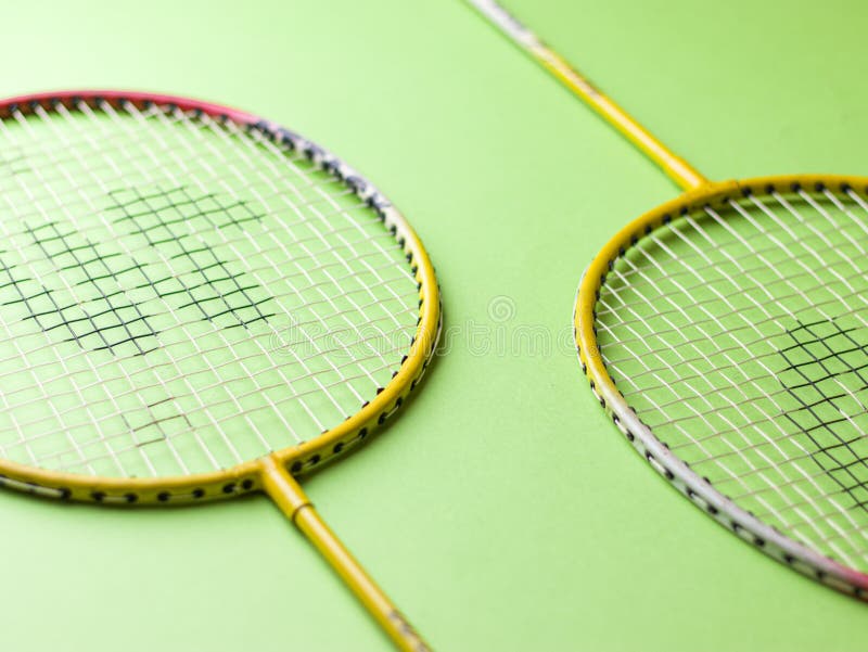 Badminton Racket with a Colourful Background Stock Isolated Image ...