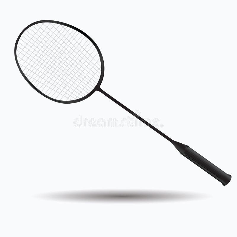Isolated of Badminton Racket and Shuttlecock with White Background ...