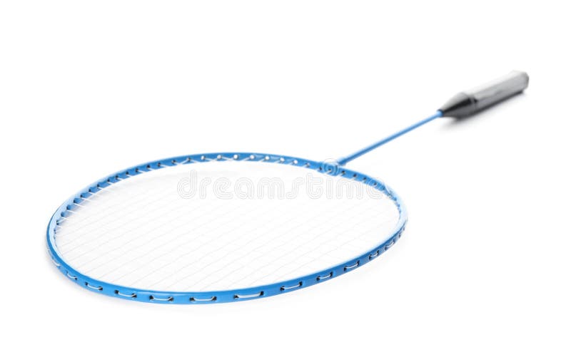 Badminton Racket Isolated on White. Sport Equipment Stock Image - Image ...