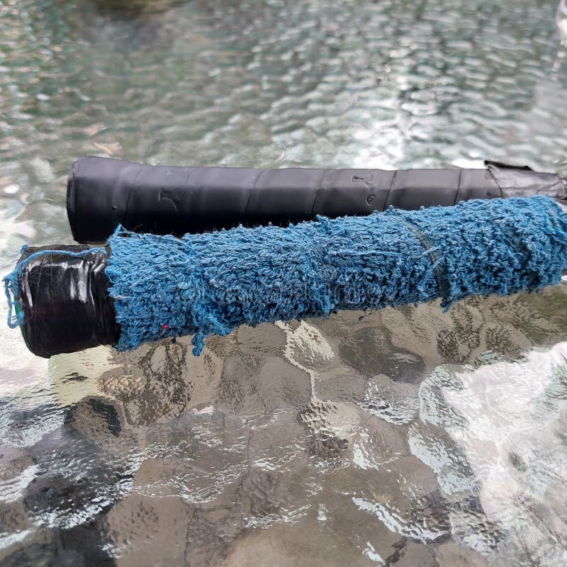 Badminton Racket Ready To Be Used for the Match Stock Image - Image of ...