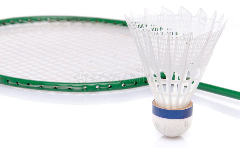 Badminton Racket and Shuttlecock Stock Image - Image of shuttle ...