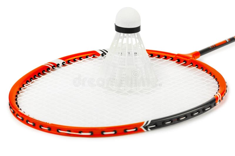 Badminton Racket and Shuttlecock Stock Image - Image of health, closeup ...