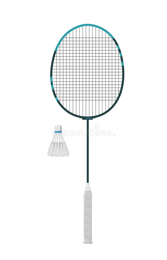 Badminton Racket and Shuttlecock. Vector Illustration Stock Vector ...