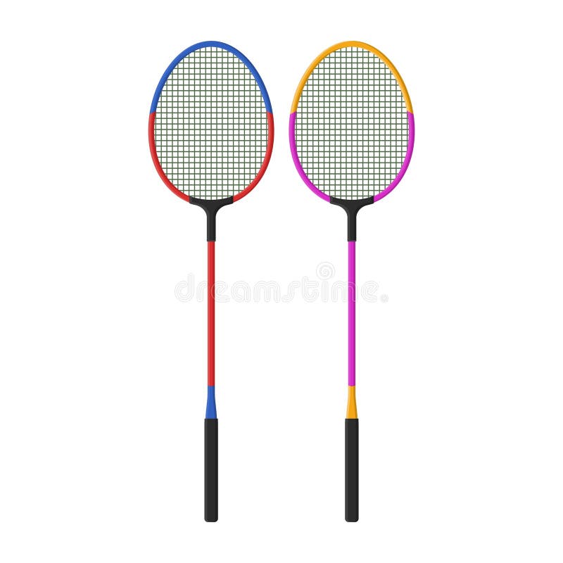 Badminton Racket Sports Equipment Vector Stock Vector - Illustration of ...