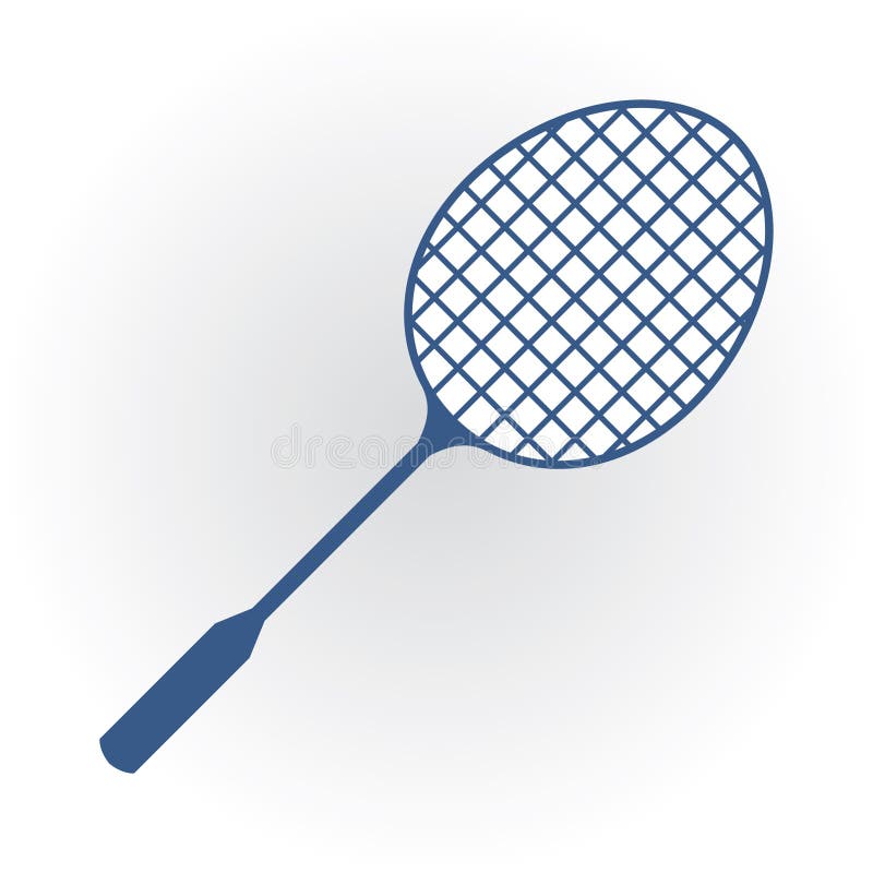 Badminton Racket. Vector Illustration Decorative Background Design ... Badminton Racket. Vector Illustration Decorative Background Design ...