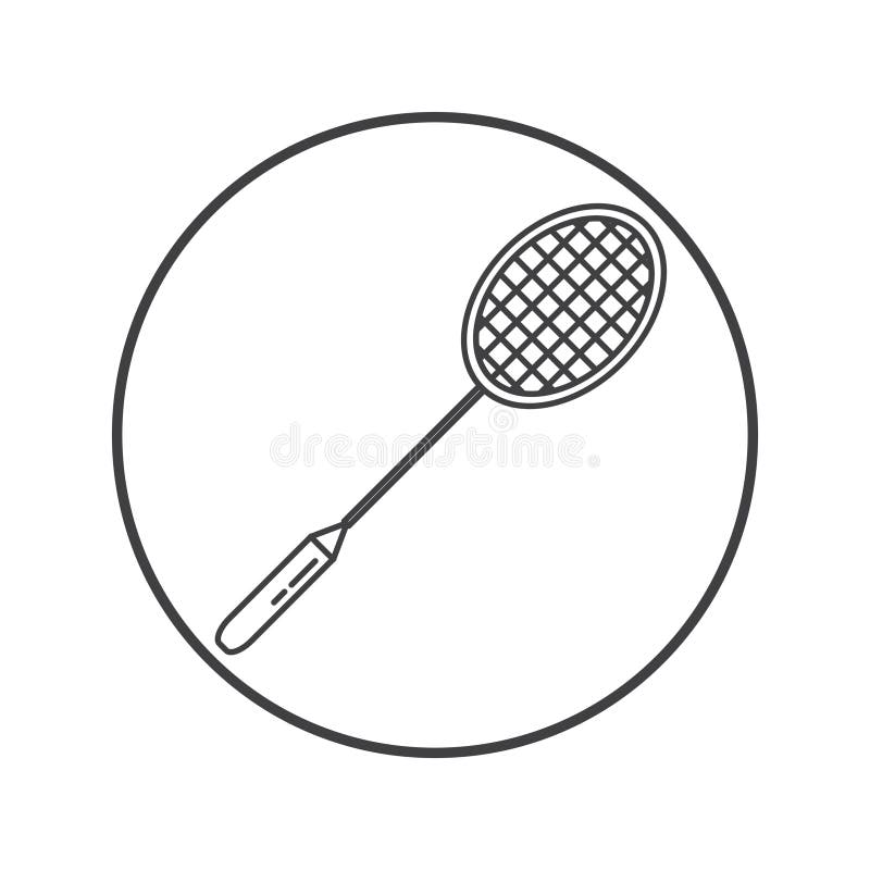 Badminton Racket. Vector Illustration Decorative Background Design ... Badminton Racket. Vector Illustration Decorative Background Design ...
