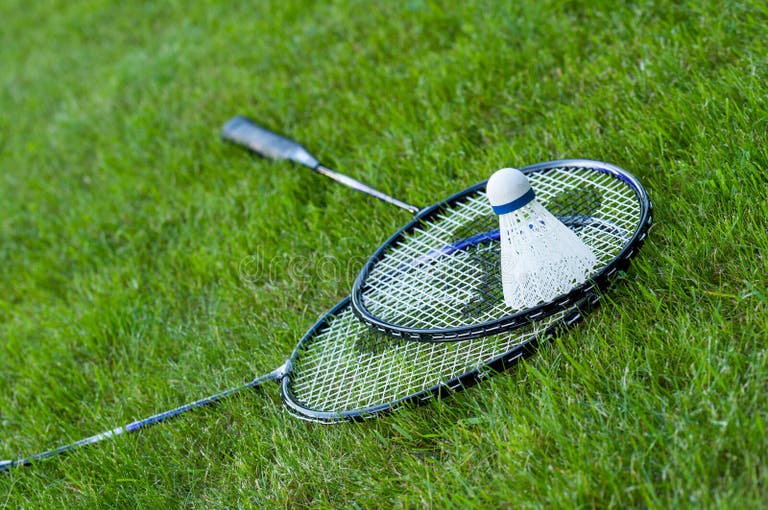 Badminton rackets stock photo. Image of grass, badminton - 31921344