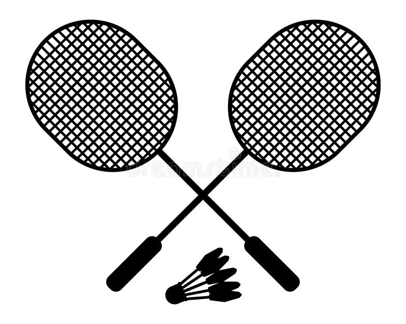 Badminton Rackets Shuttlecock Stock Illustrations – 662 Badminton ...