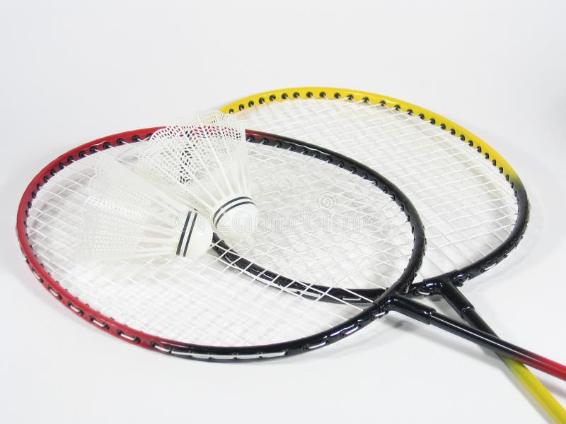 Badminton Raquets Crossed stock photo. Image of game, battledore - 17312