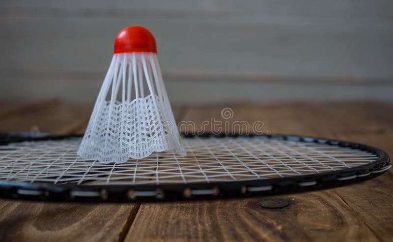 A Badminton Rocket and for a Game Badminton Stock Image - Image of ...