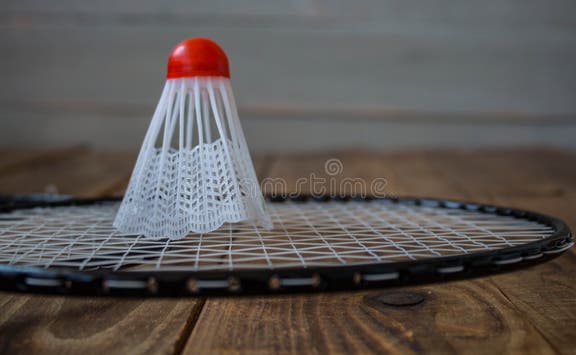 A Badminton Rocket and for a Game Badminton Stock Image - Image of ...