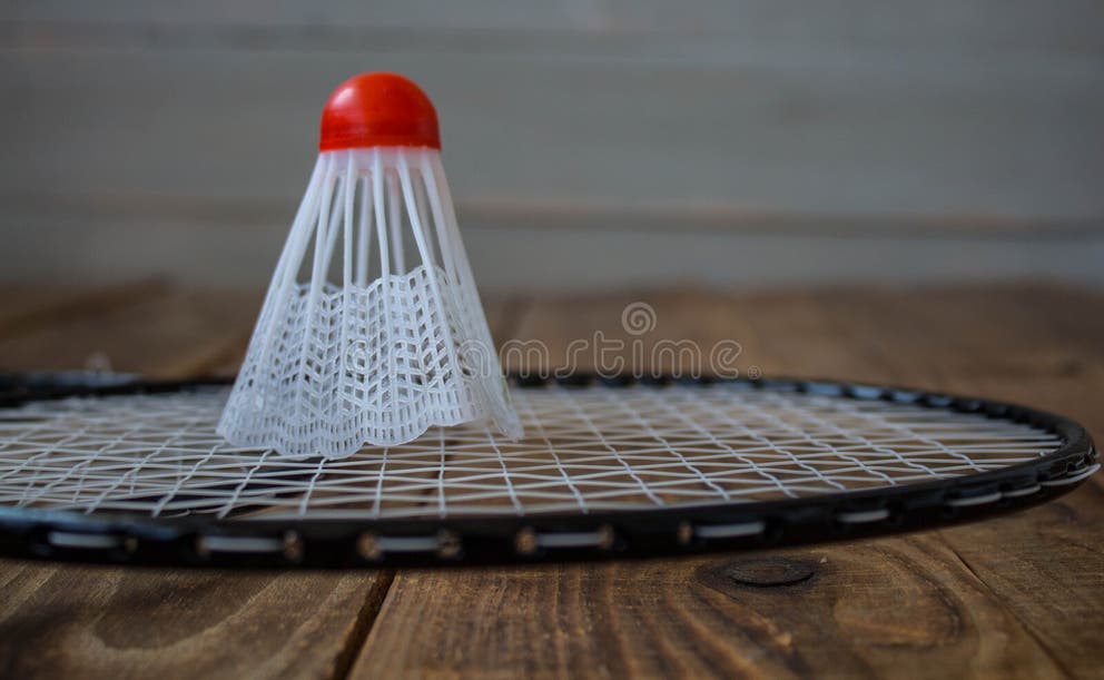 A Badminton Rocket and for a Game Badminton Stock Image - Image of ...