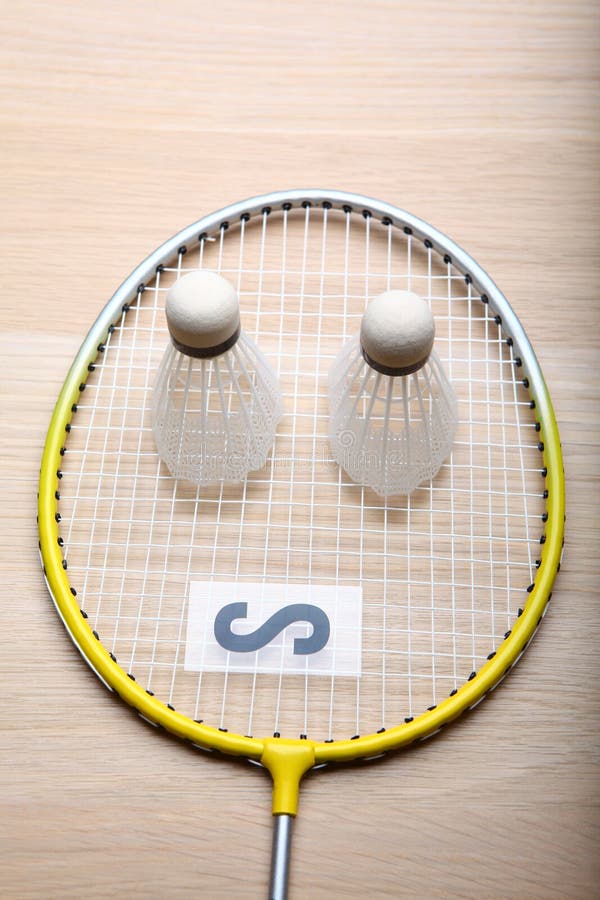 A Badminton Rocket and for a Game Badminton Stock Image - Image of ...