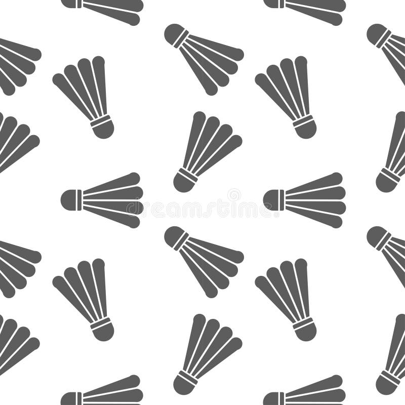 Badminton Seamless Shuttlecock Vector Pattern Tennis Ball Tile ...