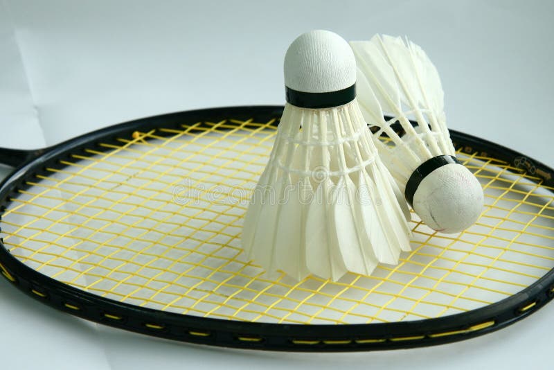 Badminton Shuttlecock Und Bat Stockbild - Bild von sport, ausrüstung ...