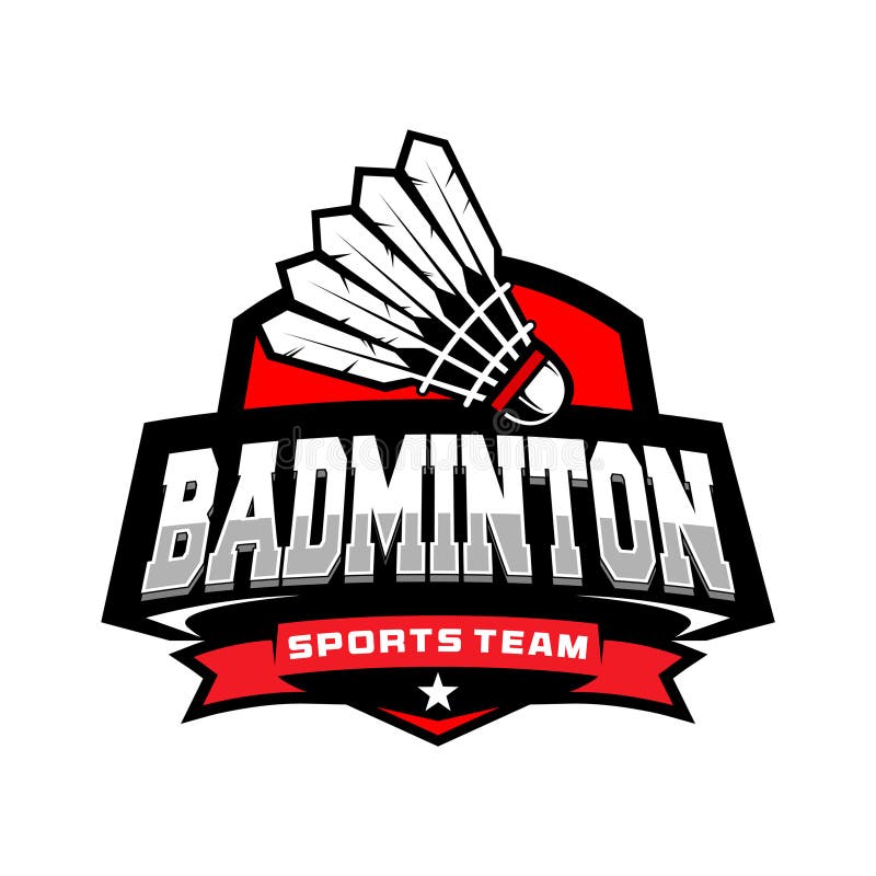 Badminton Shuttlecock Logo Design Vector Stock Vector - Illustration of ...