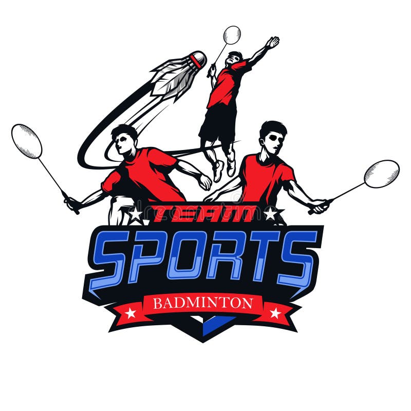 Badminton Academy Club Logo Design Vector Stock Vector - Illustration ...
