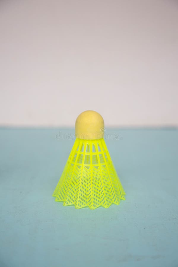 Badminton Shuttlecock Placed on a White Background Stock Photo - Image ...