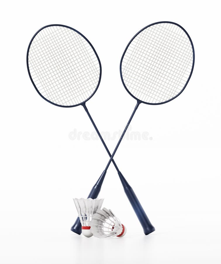 Badminton Birdie And Racket Clipart Free