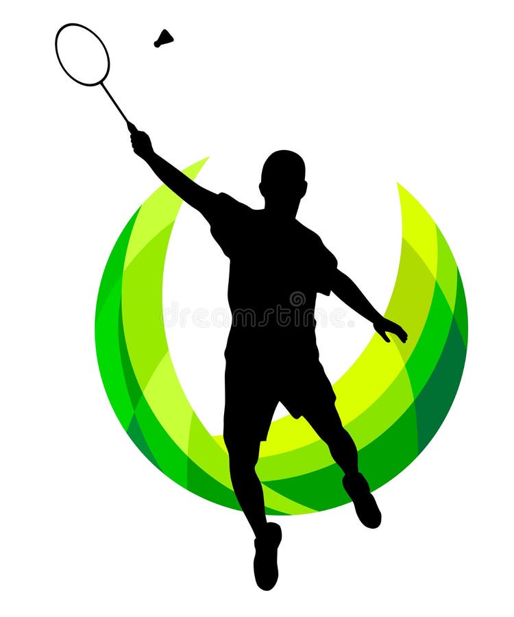 Badminton Smash Green Stock Illustrations – 60 Badminton Smash Green ...