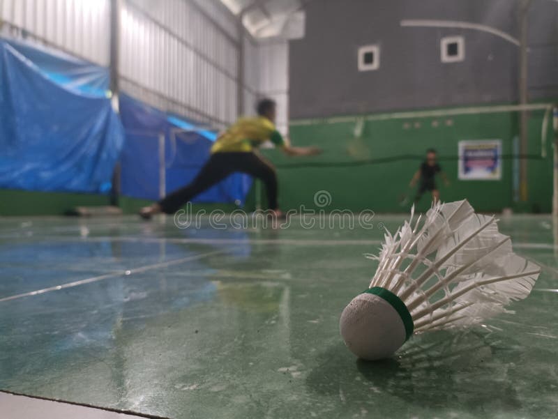 A Badminton Sport Shuttlecock Comet Fire Tail Flying 1 Stock Image ...