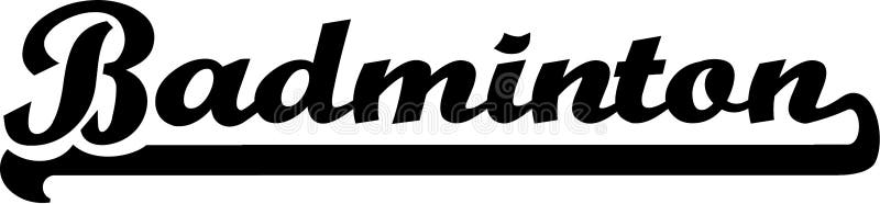 Badminton stock vector. Illustration of cartoons, clipart - 43456