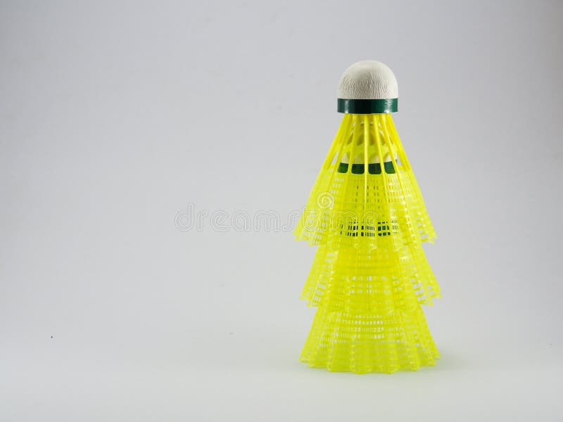 Badminton Yellow Shuttlecock Stock Photo - Image of positive ...